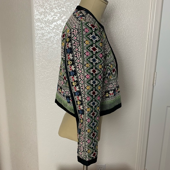 Vintage | Jackets & Coats | Vintage Moroccan Embroidered Boho Bolero ...